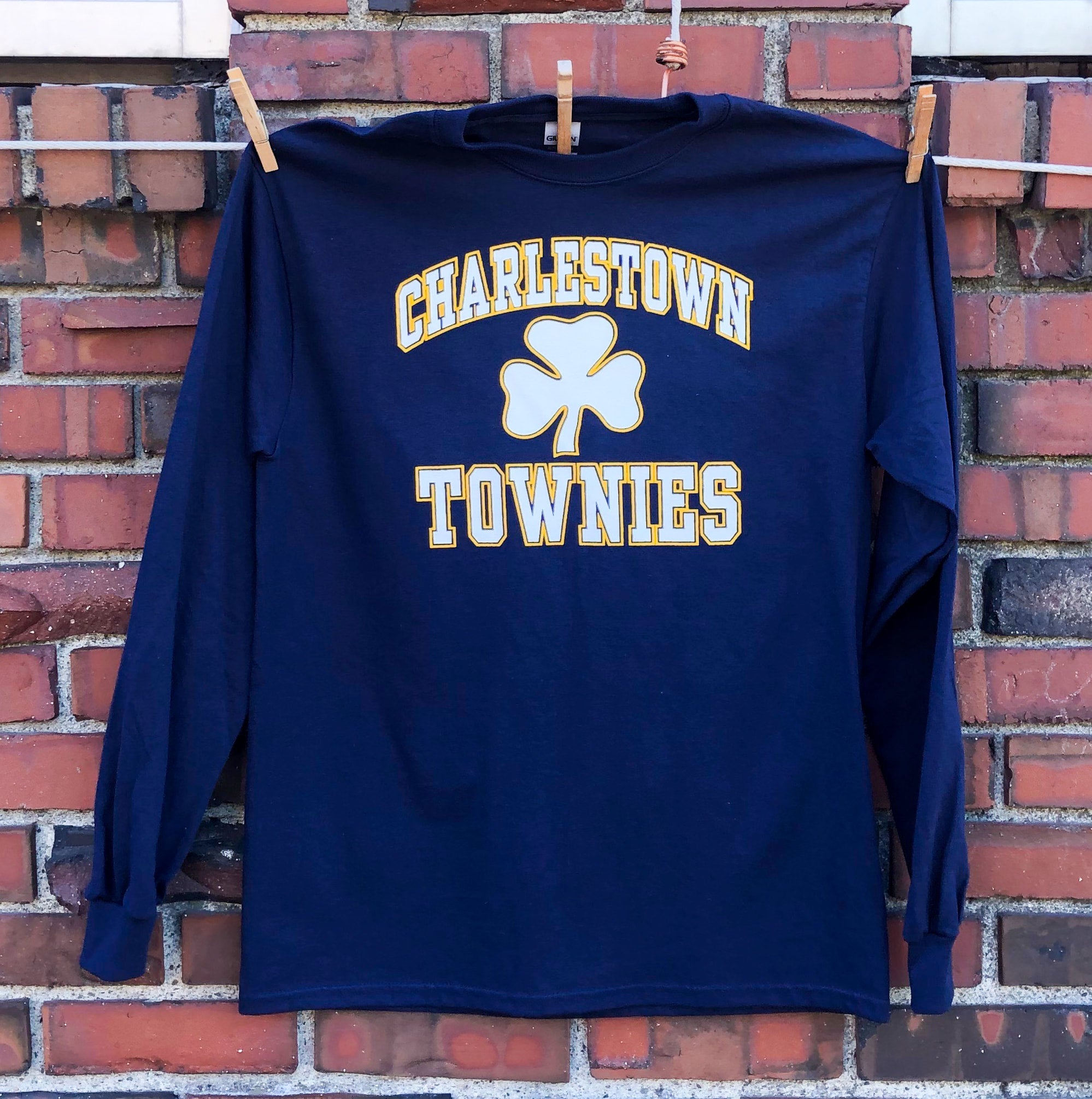 Charlestown Townies Classic Longsleeve T - Navy | Townies Forever